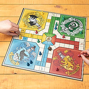 Paladone Hogwarts Ludo - Family Night Board Game - Ages 6+ 2-4 Players - Officially Licensed Harry Potter Merchandise