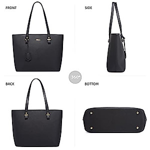 Handbags for Women Large Tote Shoulder Bags Top Handle Satchel Purses Wallet Crossbody Bag set 4pcs