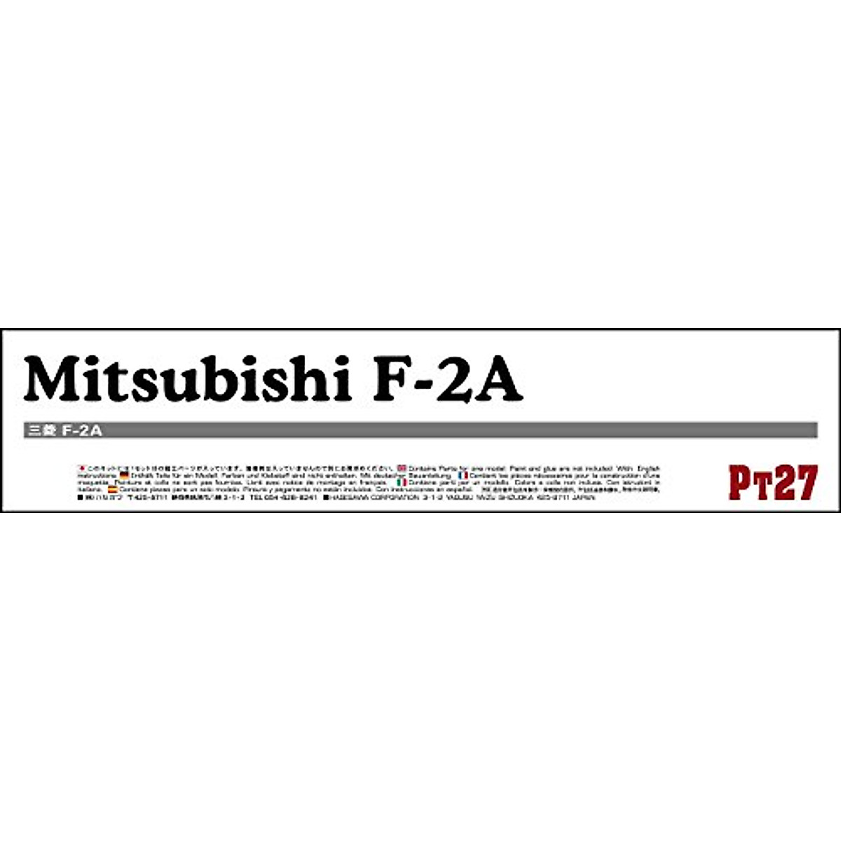 Hasegawa PT27 1/48 Air Self-Defense Force Mitsubishi F-2A Plastic Model