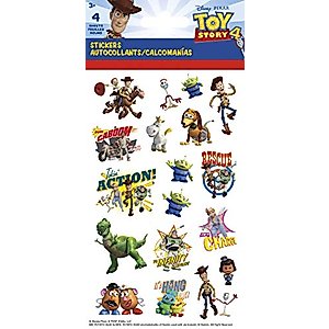 Trends International Toy Story Standard Sticker-4 Sheet, Multi