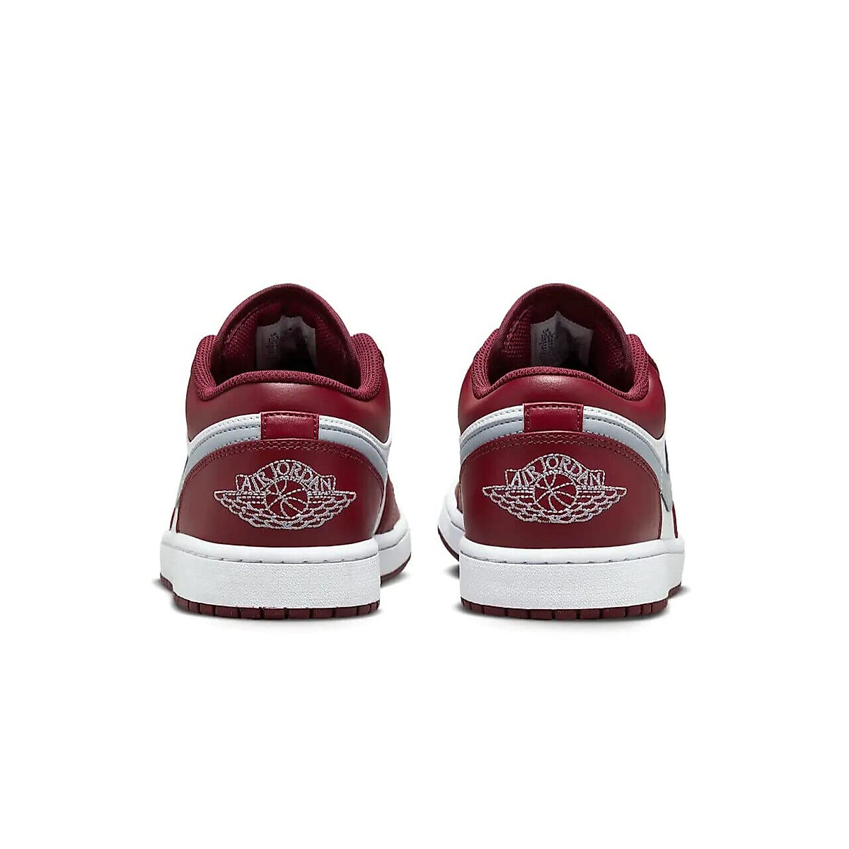 Jordan Men's Air Jordan 1 Low Sneaker, Cherrywood Red/Cement Grey, 10.5