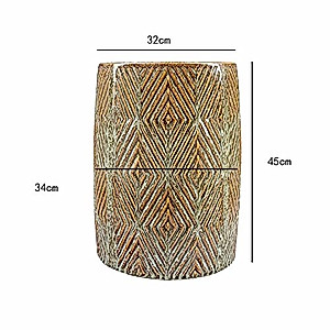 XARONF Modern Chinese Light Luxury Ceramic Drum Stools, Courtyard Garden Piers, Guzheng Stools, Living Room Replacement Shoes Embroidered Piers. (Color : Light Blue)