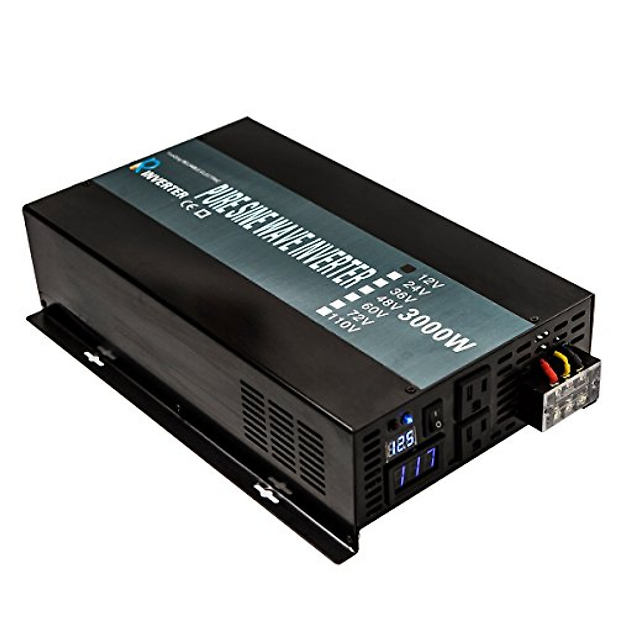 WZRELB Reliable 3000W Pure Sine Wave Solar Power Inverter 48V 120V Off Grid DC to AC Power Converter Generator Home Power Backup