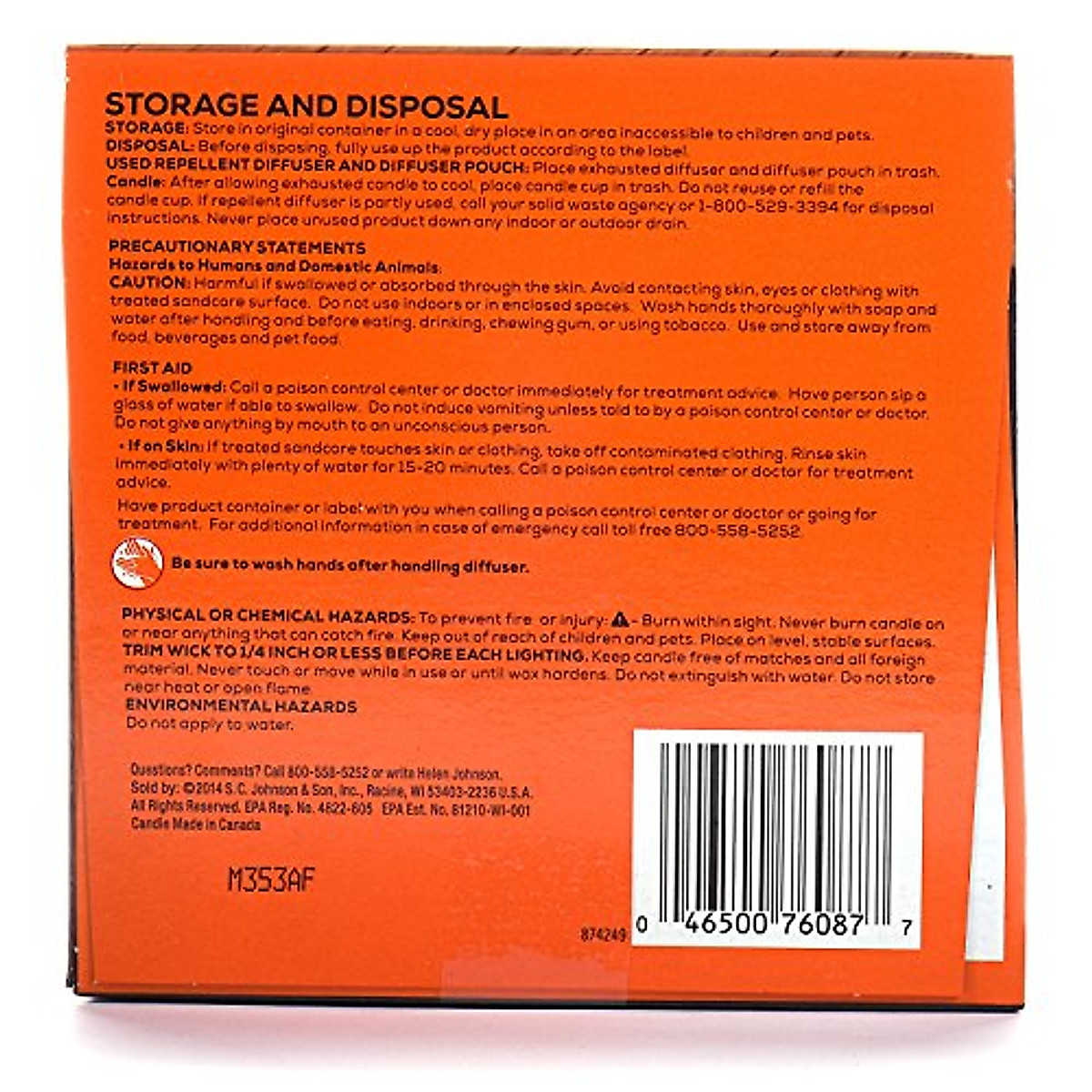 OFF! Refillable Mosquito Lamp, Repels Mosquitoes up to 10 x 10 feet, Protection for up to 6 Hours, 1 Count