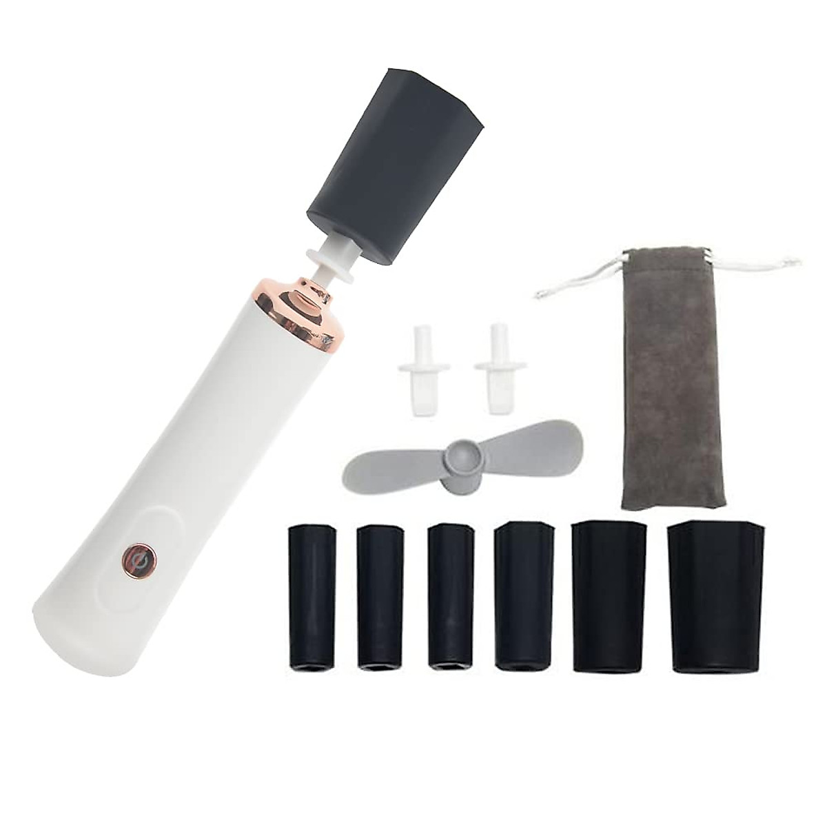 CALIDAKA Electric Eyelash Shaker, Waterproof Eyelash Glue Mixer, Electric Eyelash Glue Shaker Nail Polish Shaking Machine, Eyelash Glue Decanter for Fake Eyelash Grafting Extension, White