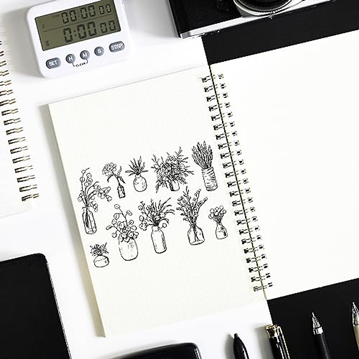 Silicone Seal Stamp Flower Pot Clear Stamps for DIY Scrapbooking Card Making Embossing Photo Album Paper Rubber Stamps-4