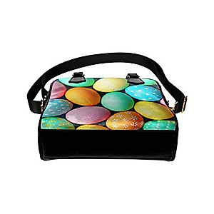 InterestPrint Colorful Easter Eggs Crossbody Purse Bags for Women Shoulder Bag