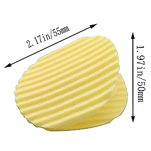 JCBIZ 6PCS Cute Chip Clips Kitchen Food Storage Potato Chip Bag Closure, Snacks Bag Sealer Sealing for Home Party Travel Housewarming Festival and more, Yellow