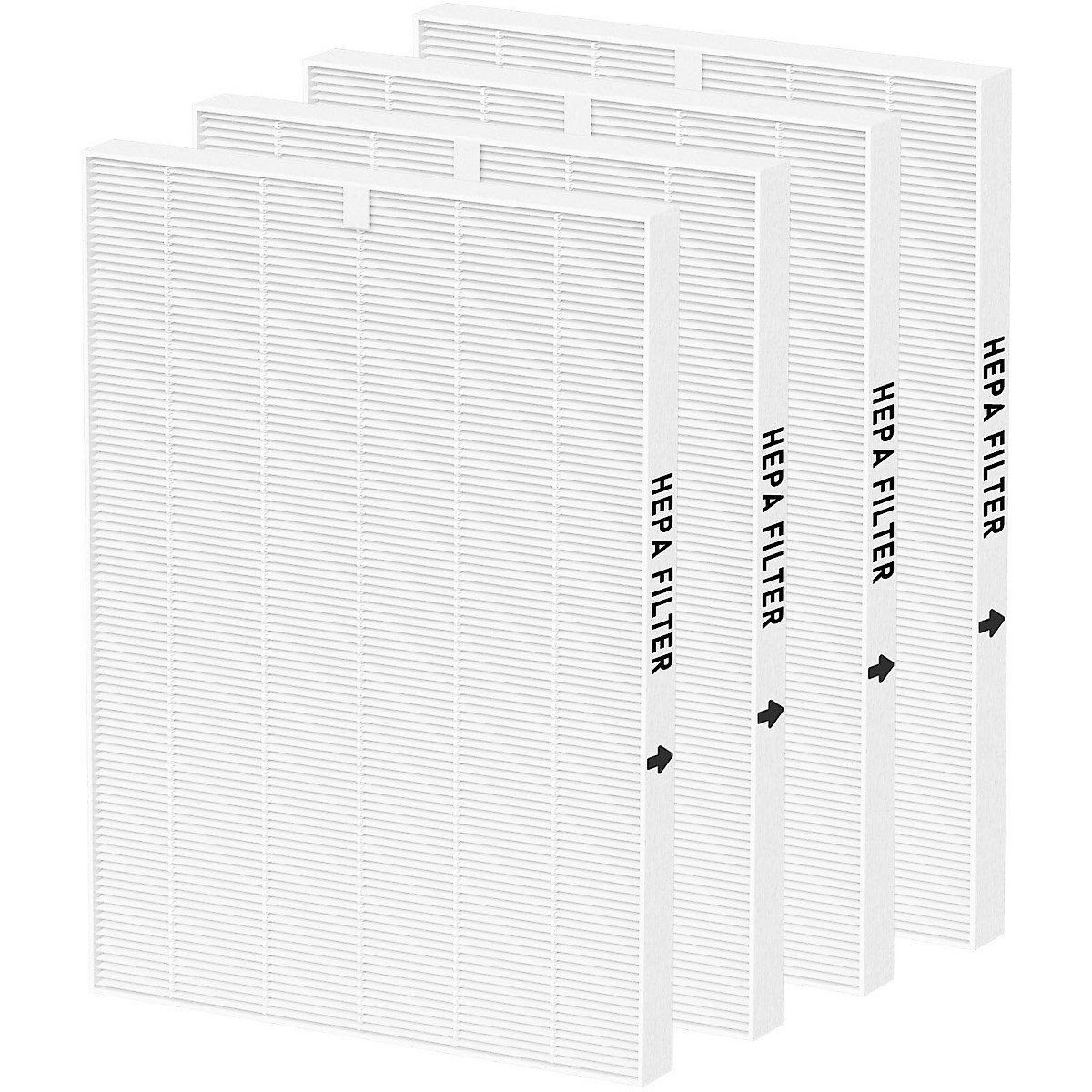 Allisfresh 116130 True HEPA Replacement Filter H Compatible with Winix 5500-2 Air Cleaner Purifier and Models AM80, 4 Pack HEPA Filter only