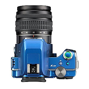 Pentax K-S1 SLR Lens Kit with DA L 18-55 mm Lens (Blue)