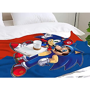 Anime Blanket Ultra-Soft Flannel Fleece Throw Blanket Cozy Plush Bedding for Bed Sofa Kids Adults (Pic 1, 50 x 40 inches)