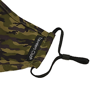 Travelers Club 2 Face Mask Plus 4 Air Filters, Camo, 6 Piece Set