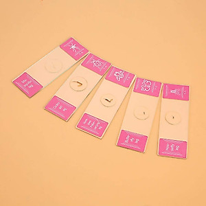 Hilitand 35pcs Biology Microscope Slide Glass Biological Prepared Slide Seven Type Biology Slide Lab Specimens Set