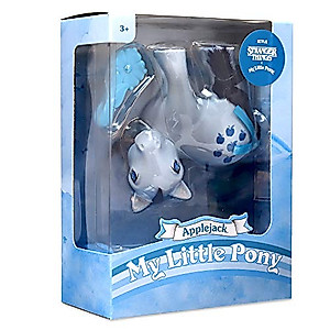 Basic Fun My Little Pony - Applejack - Stranger Things Pony Collectible Figure, 6" H x 4" W