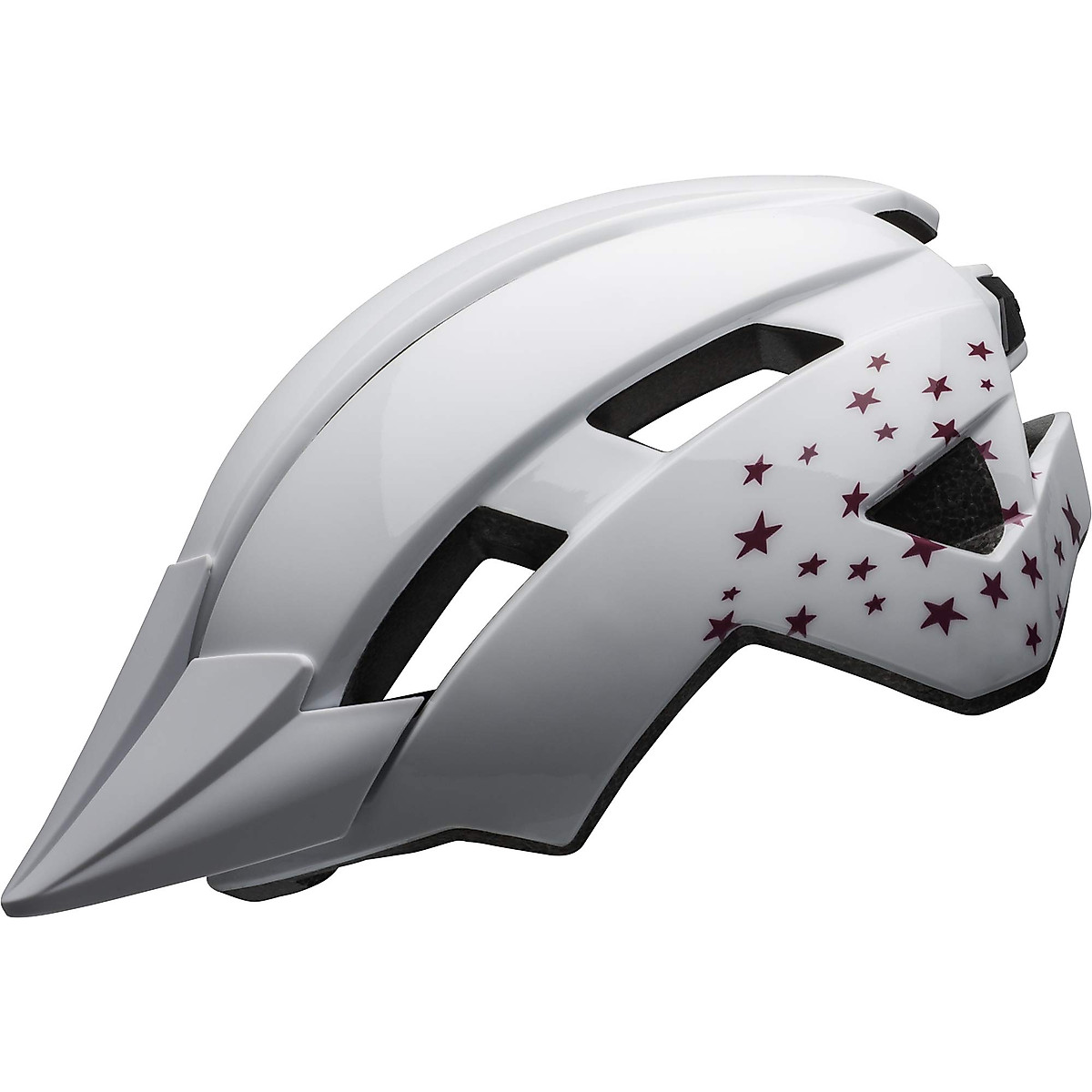 Bell Sidetrack II Youth Youth Bike Helmet - Stars Gloss White (2022), Universal Youth (50-57 cm)