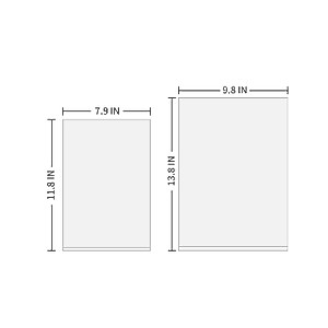 700 Count- Variety Heavy Duty Plastic Produce Bag On A Roll, Small & Medium 7.9"x11.8" & 9.8"x13.8", BPA-Free, Clear, Food Grade, Fruits, Vegetables, Bread & More