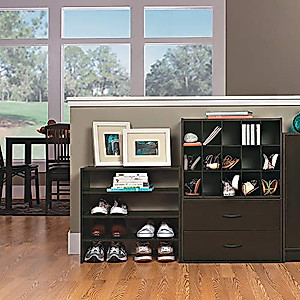 ClosetMaid 1568 Stackable 2-Drawer Horizontal Organizer, Espresso