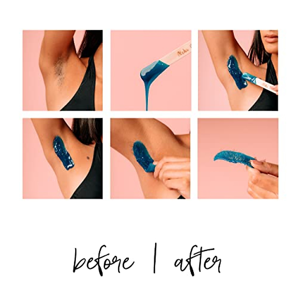 KoluaWax Premium Waxing Kit for Women - Hot Melt Wax Warmer for Hair Removal, Eyebrow, Bikini, Legs, Face, Brazilian Wax & More - Machine + 4-Pack Hard Wax Beads + Accessories, Black