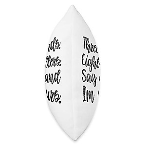 GGirlThreads Three Words Eight Letters Say It and I'm Yours Throw Pillow, 16x16, Multicolor