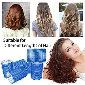 Hair Rollers, 24 Pack Self Grip Salon Hairdressing Curlers, Hair Curlers Sets, DIY Curly Hairstyle, Mother's Day gifts for Women Mom Wife Daughter, Colors May Vary (12xJumbo+12xLarge)