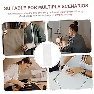 EXCEART Embroidery Template Embroidery Tools Quilting rulers Embroidery Stencils Quilting Tools Sewing Measure Tool Transparent Sewing Template Drawing Template pp Crimping Proofing Ruler