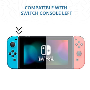 Replacement Left Slider Rail with Flex Cable for Nintendo Switch Console, Joy-Con Ribbon Cable Repair Kit