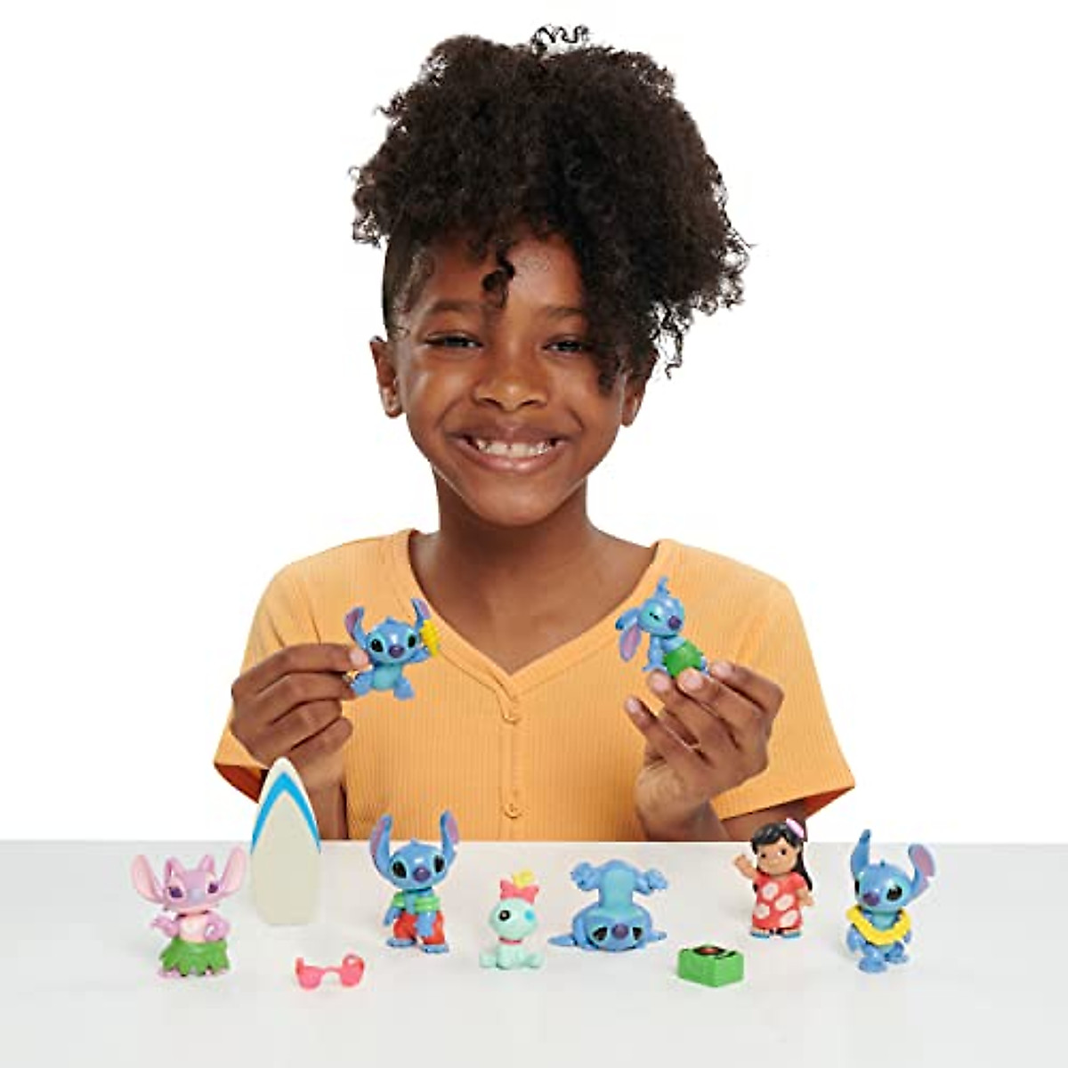 Disney’s Lilo & Stitch Deluxe Figure Set, 13-Piece Set, Officially Licensed Kids Toys for Ages 3 Up by Just Play