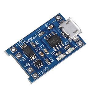 CHENBO 10 Pcs 5V Micro USB 1A 18650 TP4056 Lithium Battery Charging Board with Protection Charger Module