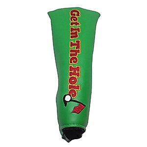 ReadyGOLF Dancing Gopher Green Embroidered Putter Cover Blade