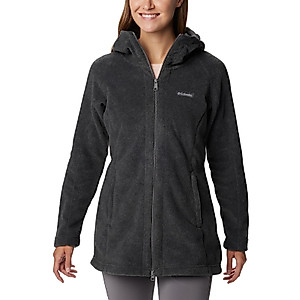 Columbia Women's Benton Springs II Long Hoodie, Charcoal Heather, Medium