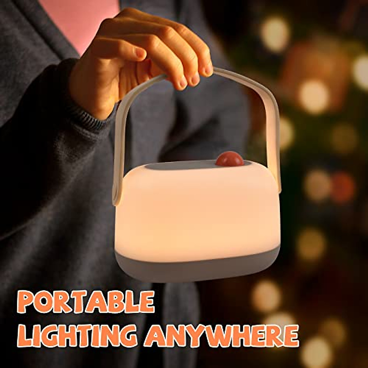 Soshine Baby Night Light Nursery Lamp  for Kids Breastfeeding and Sleep Aid USB Rechargeable Dimmable Warm Nursery Night Light