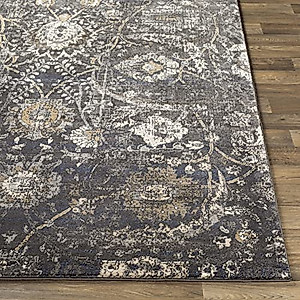 Mark&Day Area Rugs, 5x7 Avellino Traditional Black Area Rug, Black Beige Carpet for Living Room, Bedroom or Kitchen (5'3" x 7'3")