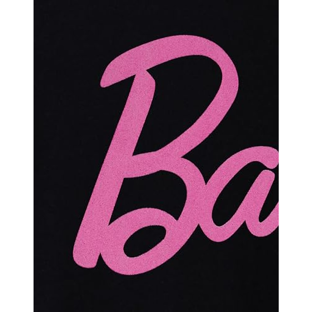 Barbie Women's Black Logo Tee | Iconic Brand | Fashionable Retro Top | Comfortable Fit Movie Merchandise - Small