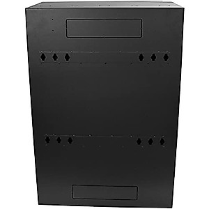 StarTech.com 8U 19" Vertical Wall Mount Server Rack Cabinet - Low Profile (15") - 30" Deep Locking Network Enclosure w/2U for Switch Patch Panel Router Mounting IT/Data Cabinet Assembled (RK830WALVS)
