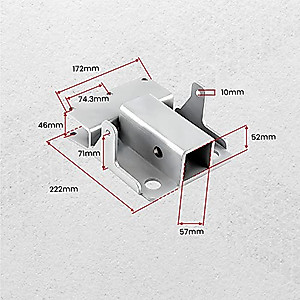 maXpeedingrods 2 Inches Rear Receiver Hitch Trailer Tow Hitch for Kawasaki Mule 600 610 2007-2016