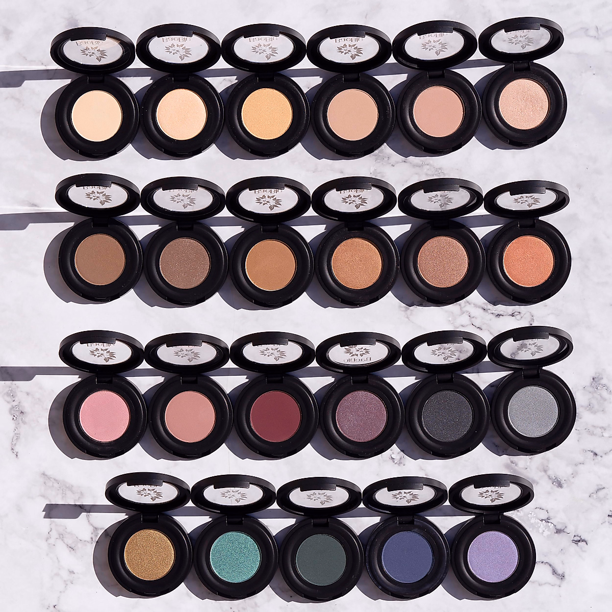 BaeBlu Hypoallergenic Eyeshadow Organic 100% Natural Finely Pressed Velvety Smooth Powder, Made in USA, Cashmere