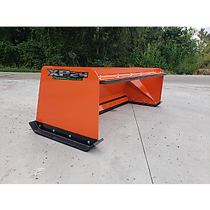 6' XP24 Pullback Skid Steer Snow Pusher Kubota Orange