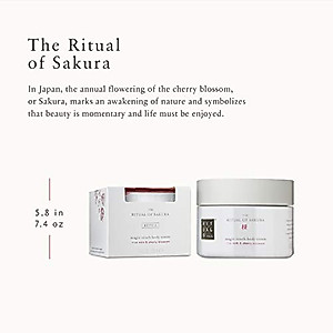 RITUALS Sakura Body Cream & Refill Set - Moisturizing Cream with Antioxidants, Sunflower Oil, Rice Milk & Cherry Blossom - 14.8 Fl Oz