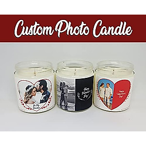 3.5oz. Valentine's Day Photo Candle | Personalized Soy Candle