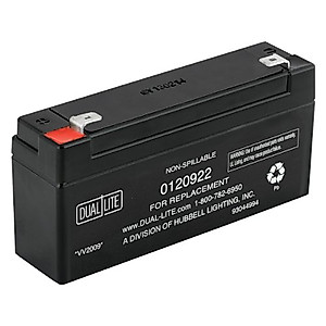 Dual-Lite 0120922 Approved 6-volt 3Ah 1.5-Amp for 90-Minute New SLA Battery