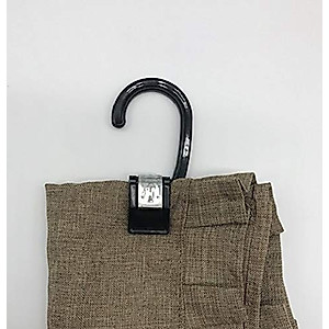 NAHANCO 610PB Black Plastic, Boot Clip Hanger (Pack of 100)