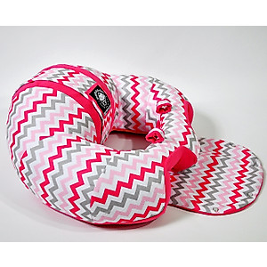 The Original Hugaboo Infant Sitting Chair - Pink Chevron