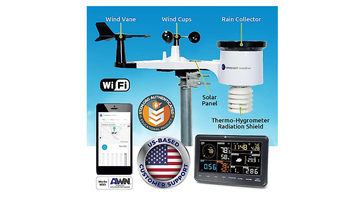 Ambient Weather WS-2902 WiFi Smart Weather Station - Accurate Weather ...
