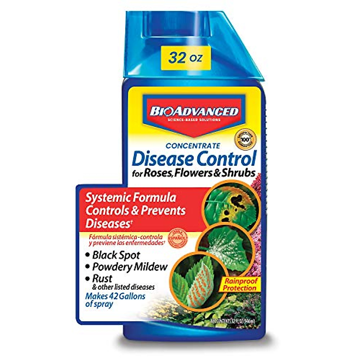 BioAdvanced Disease Control for Roses, Flowers and Shrubs, Concentrate, 32 oz