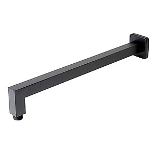 ALFI brand ABSA16S-BM Shower Arm, Black Matte