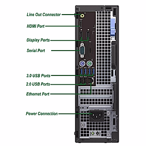 Dell OptiPlex 7040 SFF Computer Desktop PC, Intel Core i5 6500 3.2GHz Processor, 16GB Ram, 2TB SSD,Wireless Keyboard & Mouse, WiFi | Bluetooth, HDMI, Windows 10 Professional (Renewed)