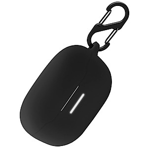 Geiomoo Silicone Case Compatible with JBL Endurance Race, Protective Cover with Carabiner (Black)