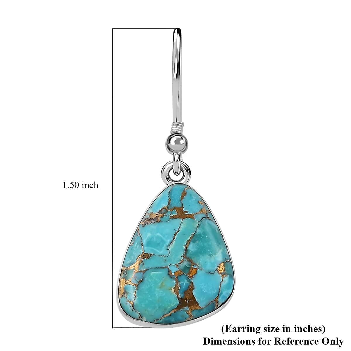 Shop LC 925 Sterling Silver Drop Dangle Solitaire Turquoise Earrings for Women Western Earrings Southwest Boho Birthday Gifts for Women