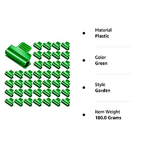 40 Pieces Greenhouse Clamps Film Row Cover Netting Tunnel Hoop Clip Frame Shading Net Rod Clip Greenhouse Film Clamps for Season Plant Extension Support (40 pieces,10 mm)