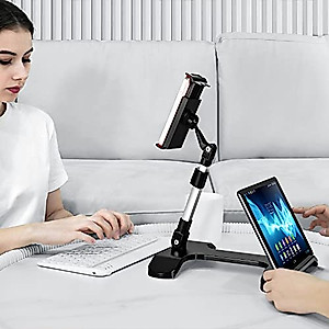 SUGERLEE Cell Phone Stand, Angle Height Adjustable Phone Holder for Daily use, Desktop Cell Phone Stand Holder Compatible with All Mobile Phone、Tablets、ipad